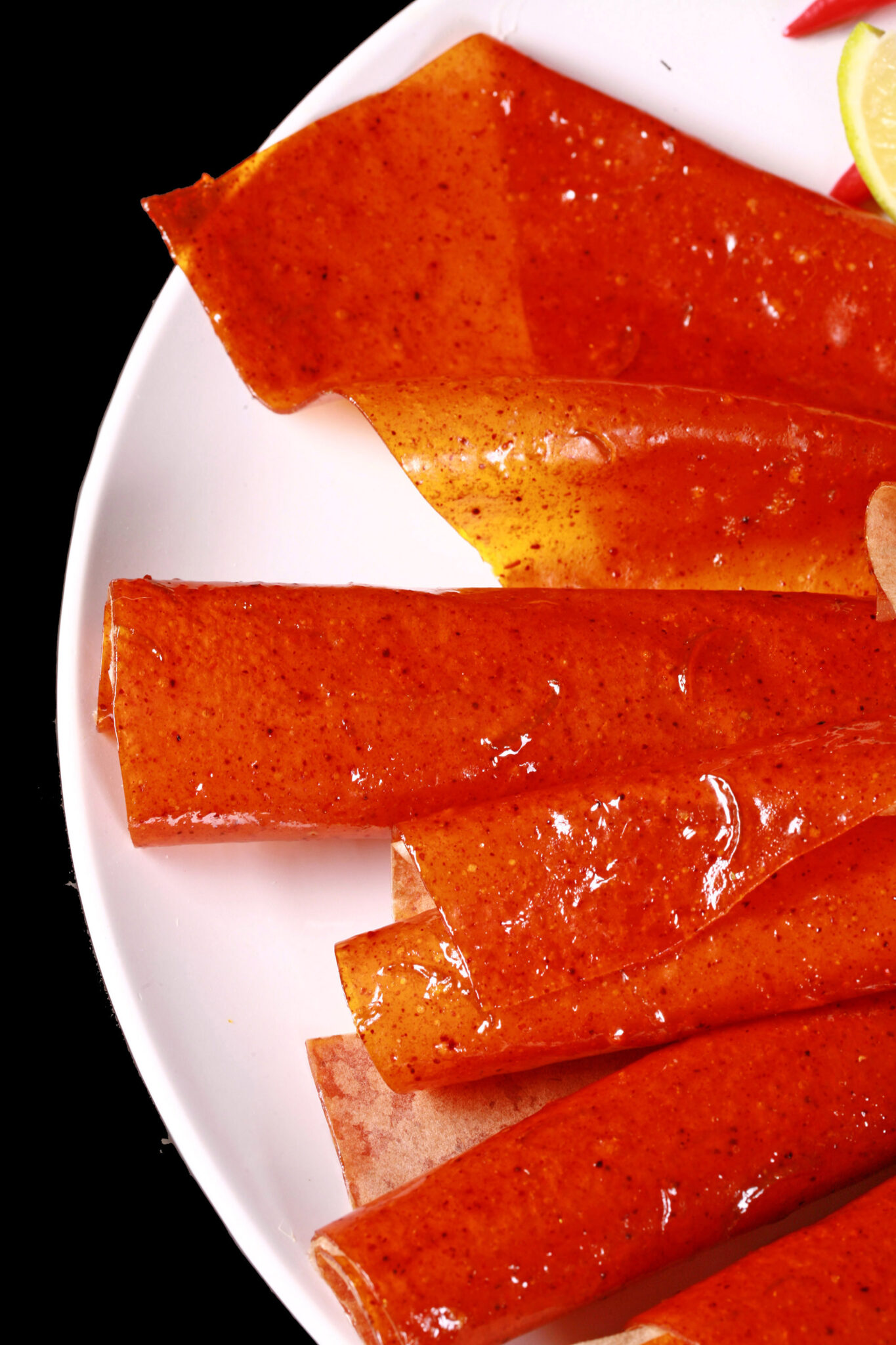 Chili Lime Mango Fruit Leather Recipe [Mango Fruit Roll-Ups] - Dried ...