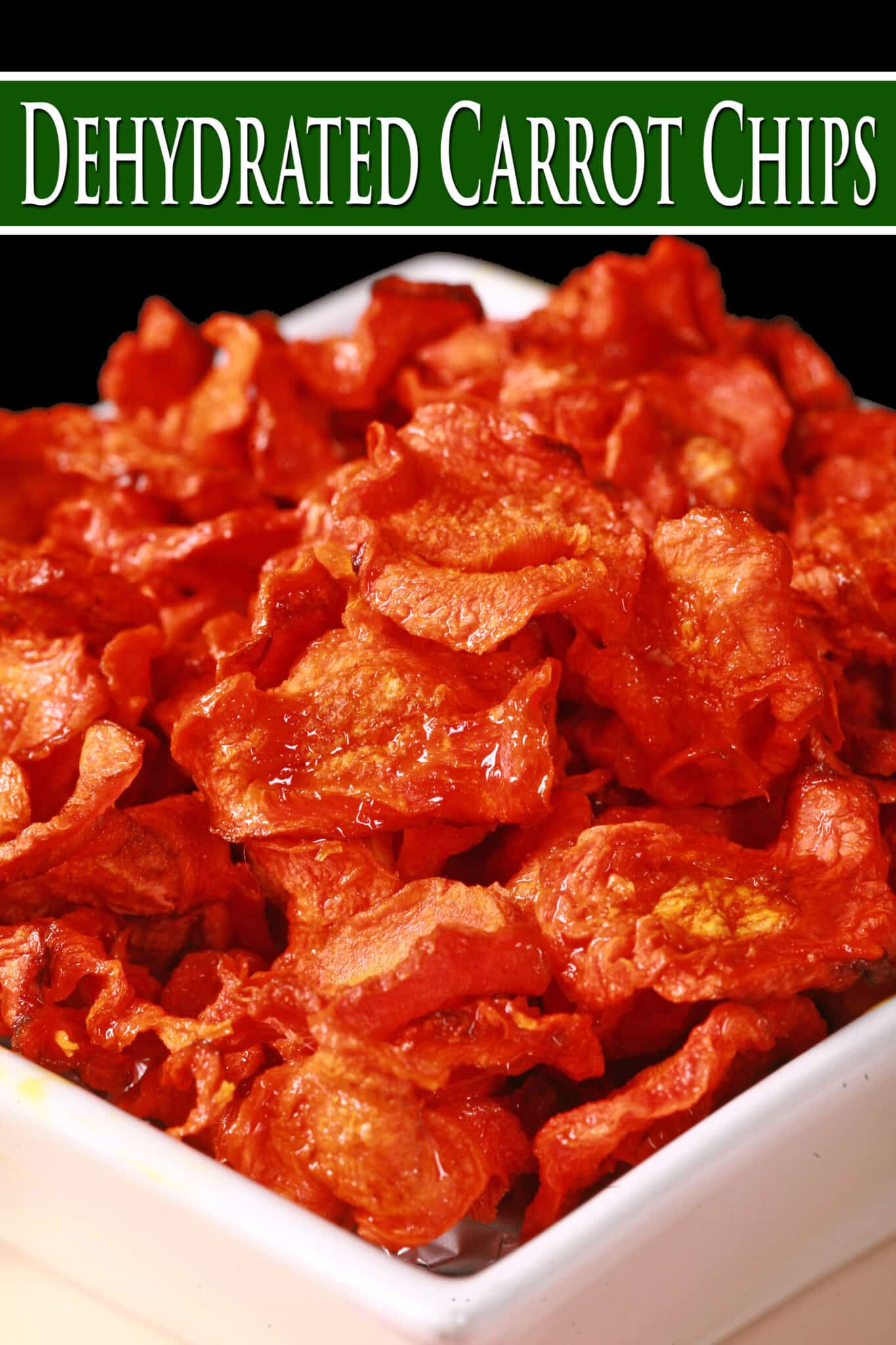 Crispy Carrot Chips Recipe [Food Dehydrator Recipe] - Dried and Tasty